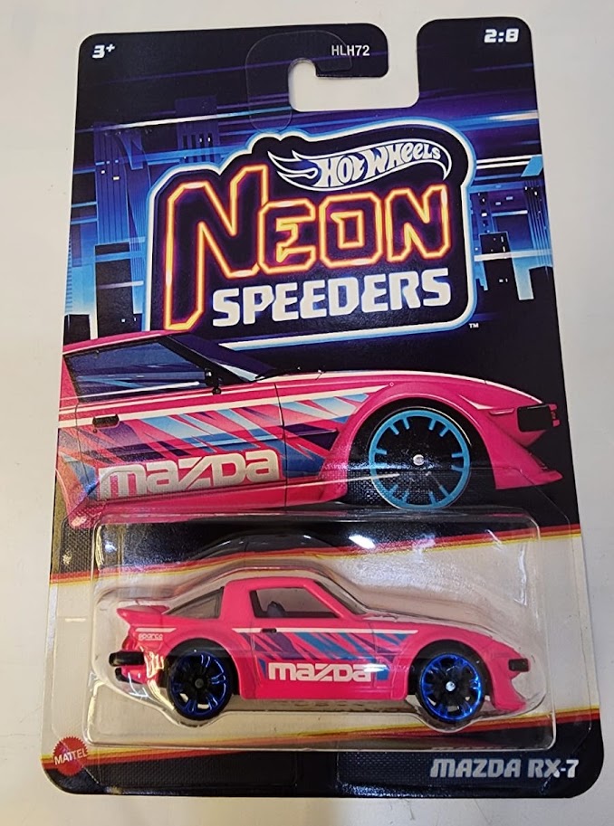 Hot Wheels Neon Speeders Mazda RX-7 - gaurstrendy